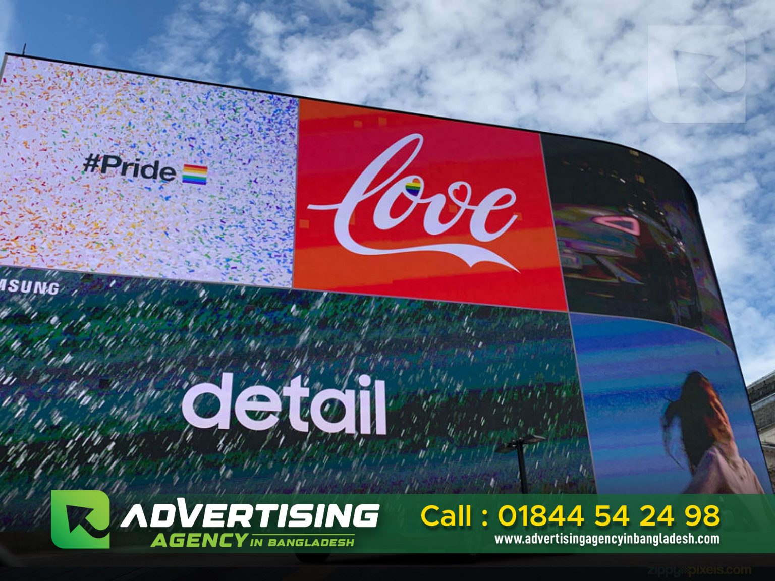 Digital Signboard Led Billboard SS Acrylic Neon Letter