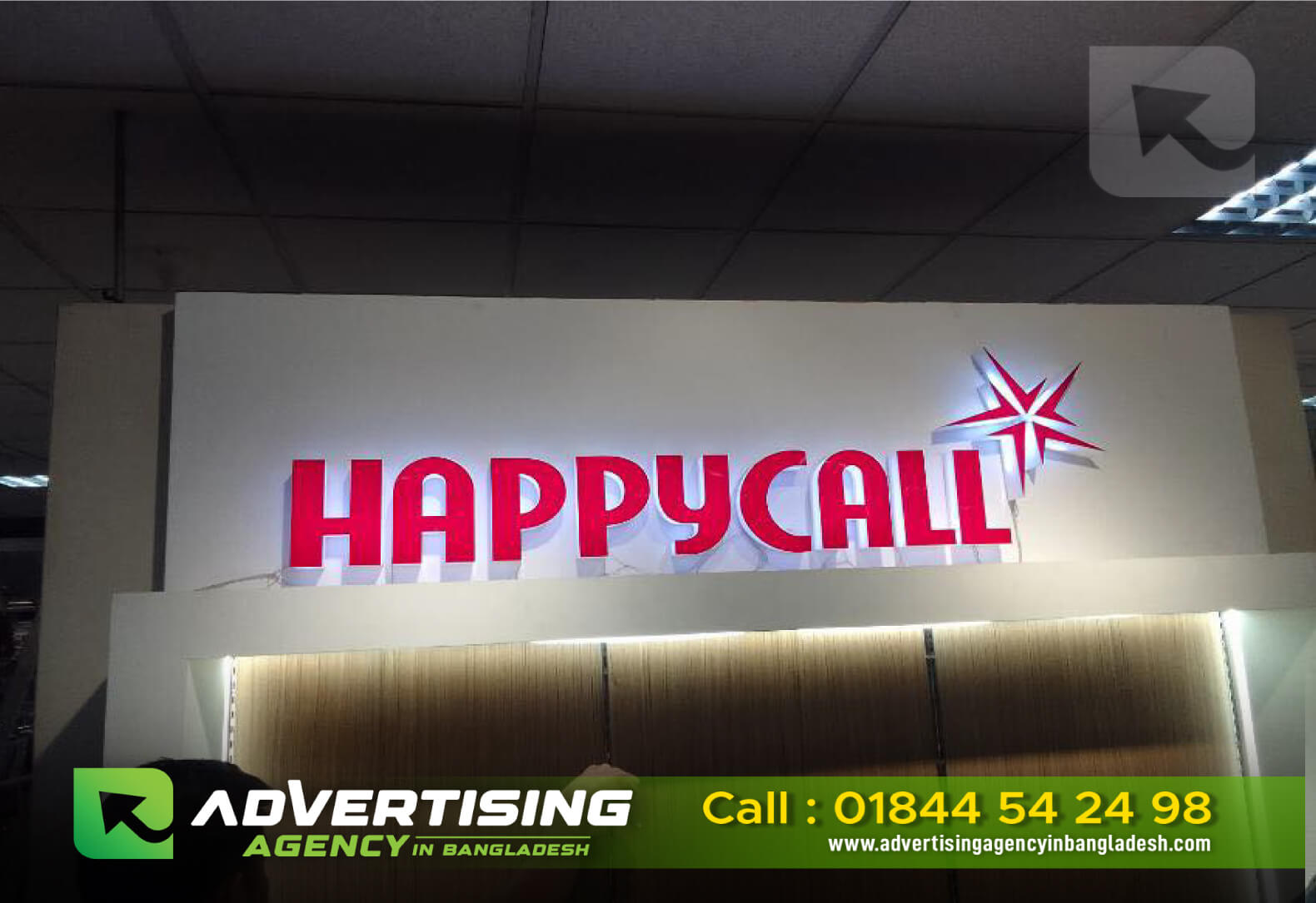 Led sign board Acrylic Bata Model Luber Letter Signage Led sign